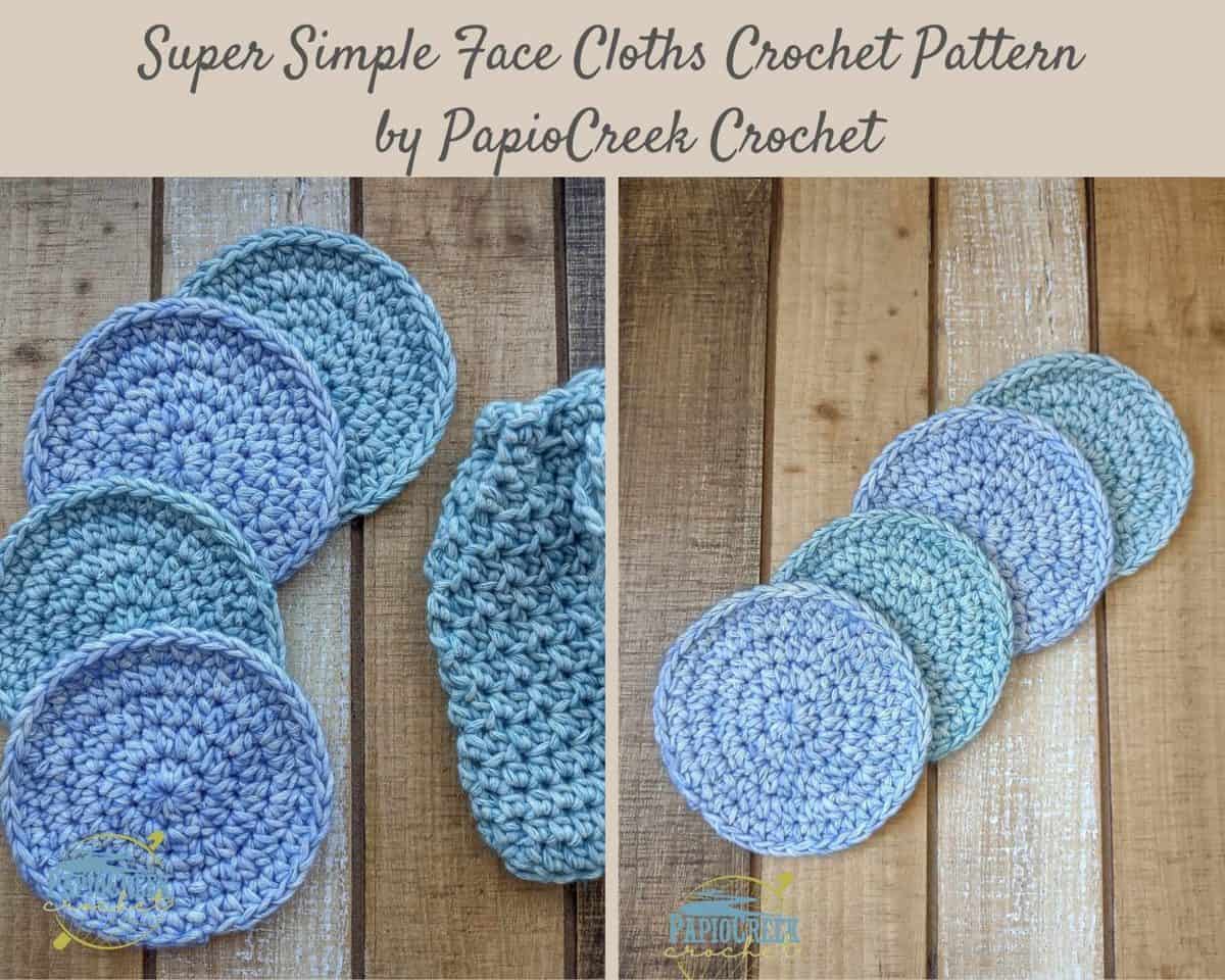 Face Cloths Crochet Pattern - PapioCreek Crochet